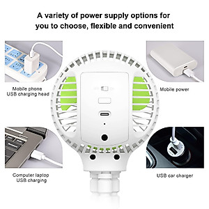 HomeLifairy Stroller Fan Battery Operated Fan Clip On Fan Rechargeable Handheld Personal Portable Fan Car Seat Fan for Baby Small Desk USB Mini Fan for Stroller Accessories