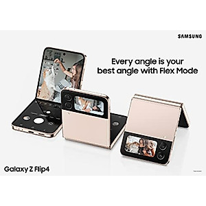 SAMSUNG Galaxy Z Flip 4 Cell Phone, Factory Unlocked Android Smartphone, 128GB, Flex Mode, Hands Free Camera, Compact, Foldable Design, Informative Cover Screen, US Version, 2022, Bora Purple