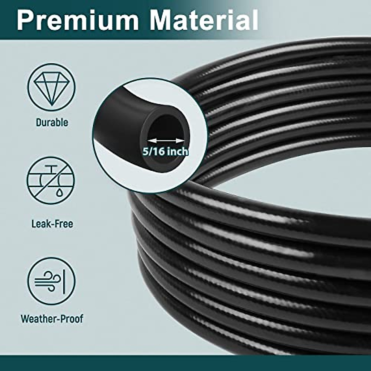 GASPRO 18-Foot Propane Hose Extension for Propane Devices with 3/8" Male Flare, for RV, Gas Grill, Heater, Burner and More, Flexible and Durable