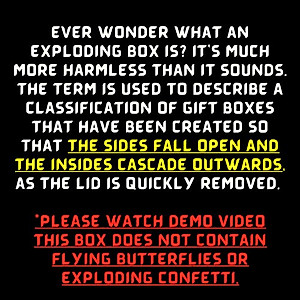 SquareDuck Exploding Heart box love box Surprise Gift box unique Mothers Day gift exploding box creative explosion box surprise cake explosion box explosion box