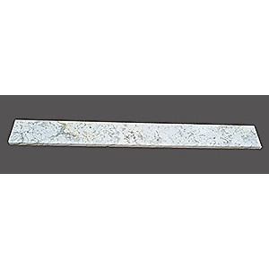 TR Stones River White Granite Threshold | Marble Saddle | Beveled (42" x 4")