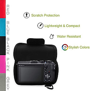 MegaGear MG1753 Ultra Light Neoprene Camera Case Compatible with Canon EOS M6 Mark II (15-45mm) - Black