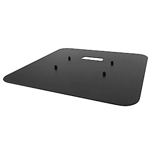 Rockville Top+Bottom Black Totem Plates to Make RTP32W/RTP82W Stands