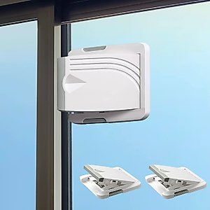 Sliding Door Lock, 2 Pack Child Safety Sliding Glass Door Lock for Sliding Glass Doors, Sliding Windows, Sliding Closet, etc. Easy to Installation Provides More Security for Your Baby and Pets