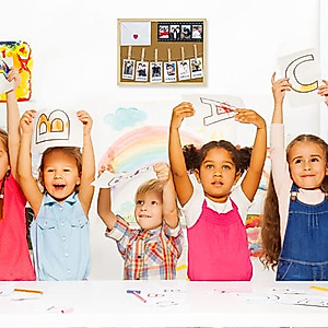 OWLKELA Cork Board 14.6"X 11", Notice Pin Board, Memo Board, Vision Board, Bulletin Board for Office, Classroom or Home, Mounting Hardware and Push Pins Included, Wooden Frame