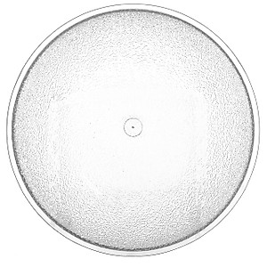 Carlisle FoodService Products 721207 Round Pebbled Salad Serving Bowl, 5.5 Quart, Clear