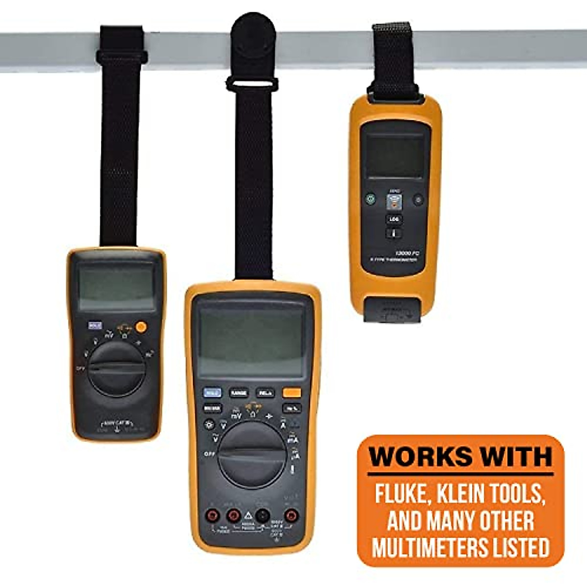 Multimeter Hanging Kit for Fluke Meters | 2 Straps, 2 Clips and Magnetic Hanger (Fluke Meters)