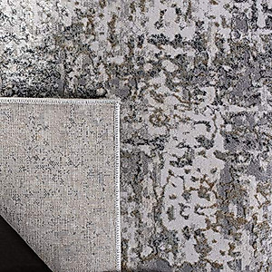 SAFAVIEH Vogue Collection 5'3" x 7'6" Beige/Grey VGE117A Modern Abstract Area Rug