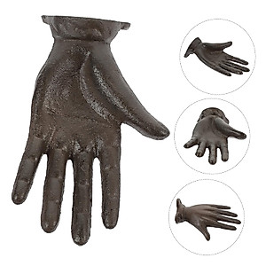 FONDOTIN Wall Mounted Cast Iron Hook Unique Decorative Clothes Hanger for Home Bathroom Office Stylish Wall Hooks for Coats Towels and Accessories