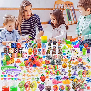 Yutin 350PCS Prize Box Toys for Kids Classroom, Party Favor Bulk for Kids 4-8 8-12, Goodie Bag Stuffers, Pinata Filler, Treasure Chest Box for Kids Prizes, Birthday Gift Bags for Boys Girls 3-5
