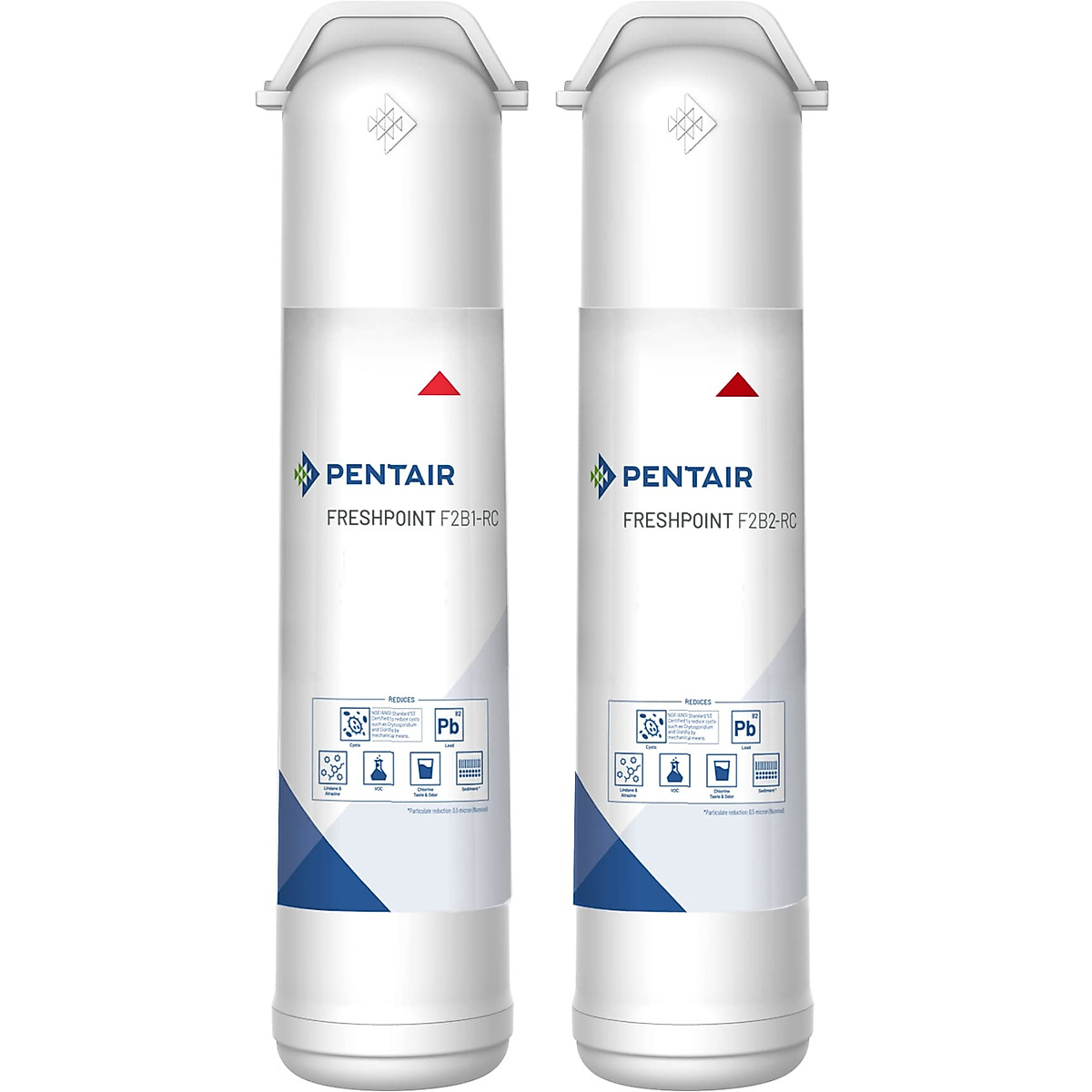 Pentair FreshPoint F2B2 Replacement Cartridge, Carbon Water Filter, PFAS Water Filter, NSF Certified to Reduce PFOA/PFOS, 675 Gallon Capacity (Pack of 2)
