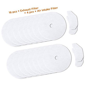 20Pcs Universal Cloth Dryer Exhaust Filters, Premium Quality Durable and Easy to Clean Dryer Lint Filter Compatible with Panda/Magic Chef/Sonya/Avant - 16 Exhaust Filters & 4 Air Intake Filters