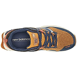 New Balance Women's Fresh Foam X Hierro V7 Trail Running Shoe, Golden Hour/Moon Shadow/Red Clay, 8.5