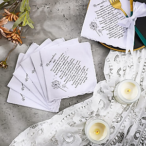 Unittype Memorial Gifts Handkerchief Funeral Favors Sympathy Handkerchiefs Remembrance Celebration of Life Bereavement Gifts(50 Pcs, Dandelion Style)