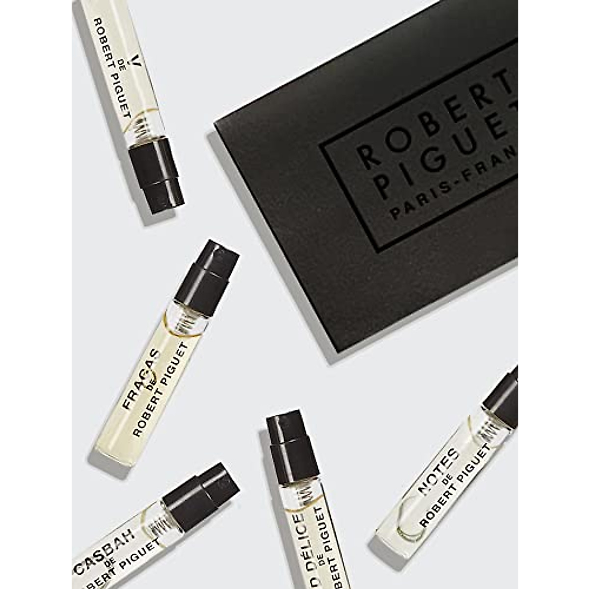 Robert Piguet L'Expérience Piguet Discovery Set | Includes Fracas, Casbah, V, Oud Délice and Notes, 0.08 Fl Oz