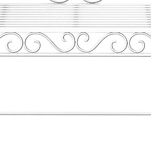 Outsunny 43" Cast Iron Antique Outdoor Patio Garden Bench Seat - Cream White