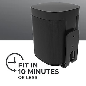 ONE, ONE SL & Play:1 Wall Mount Bracket, Black, Compatible with Sonos ONE, ONE SL & PLAY1 Speaker
