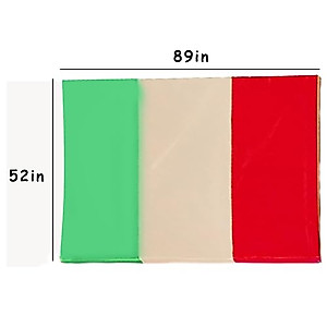 210D Oxford Cloth Swing Set Canopy Outdoor Roof Cover Waterproof Replacement for Backyard,Kids Playground and Other Outdoor Activities 52" x 89" (Green red Beige)