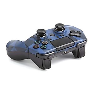 Snakebyte Wireless Gamepad Controller for PlayStation PS4 – Lag-Free – 3.5 Audio Jack – Motion Sensors – Dual Vibration – 6 Axis – Ergonomic Design – Programmable Functions - Blue Camo