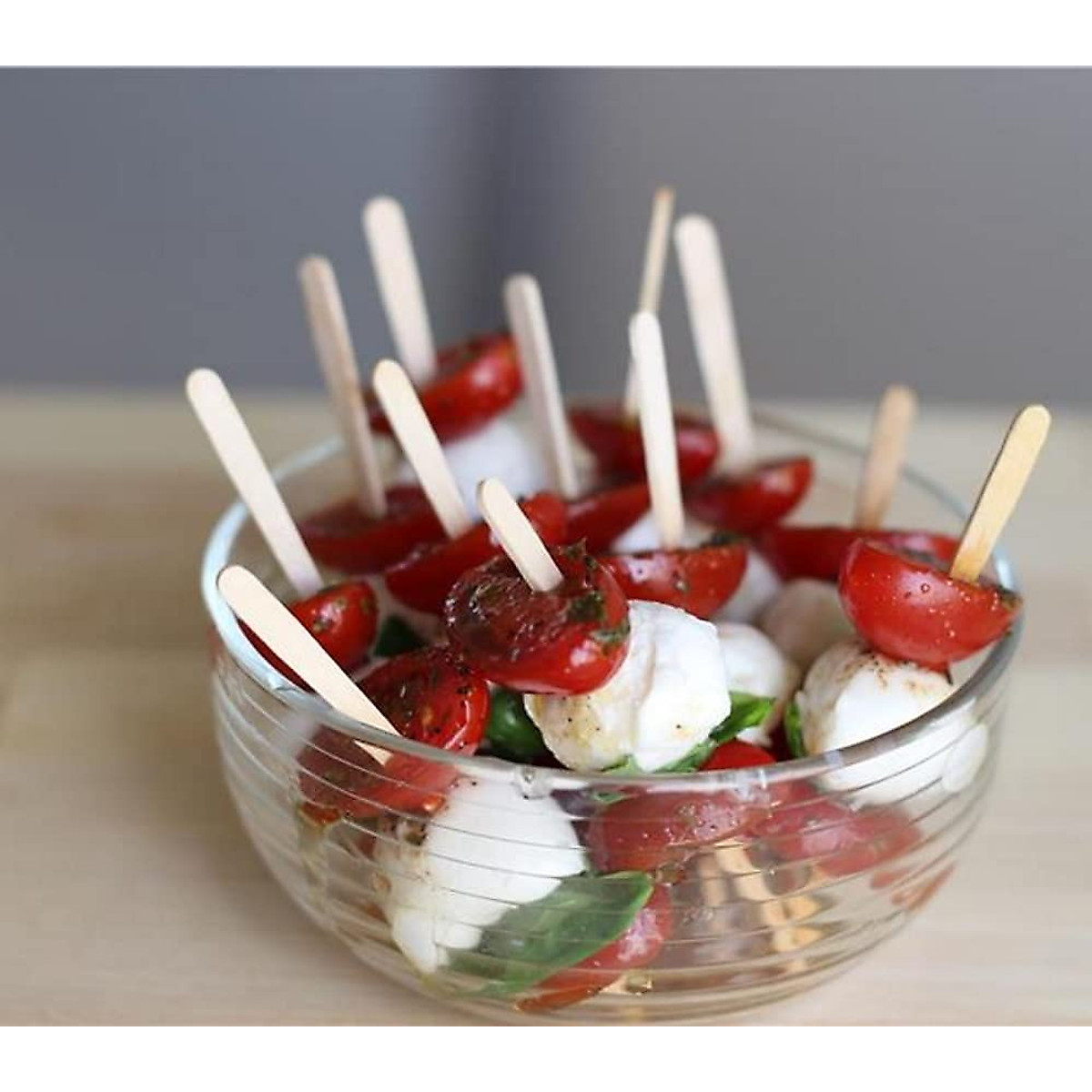 Gmark 5.5" Premium Wood Stirrer 2.3mm thick 100 pc - Wood Coffee Stir Sticks for Tea Beverage, Corn Dog Stick Craft Stick 100/Bag GM1115A