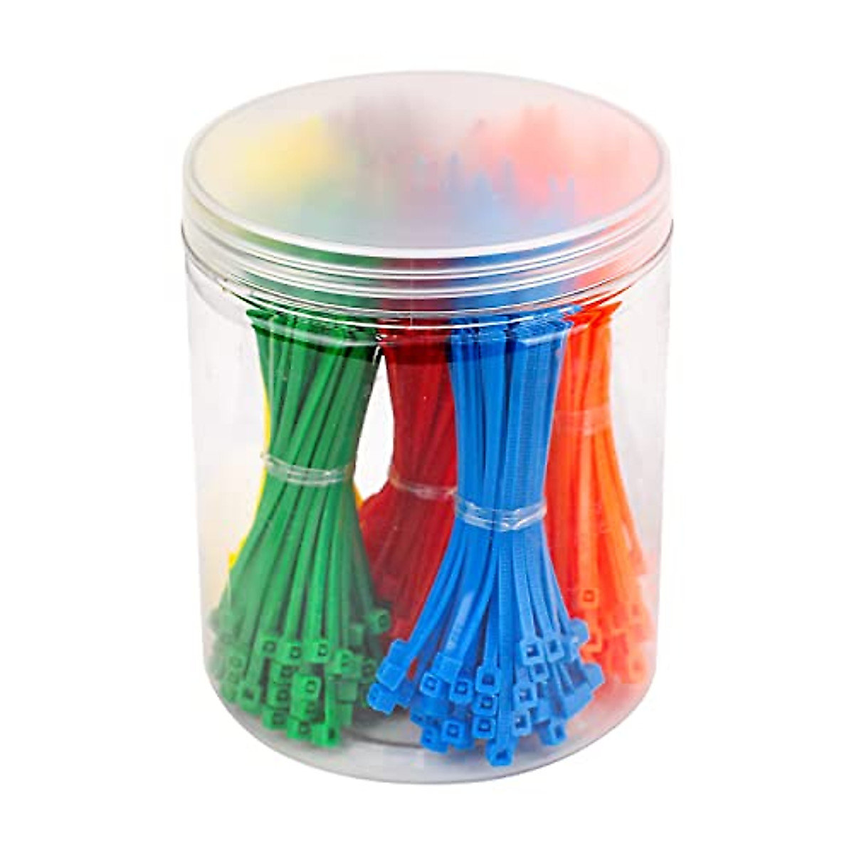 Amazon Basics Multi-Color Cable Zip Ties - 4-Inch/100mm, 480-Piece