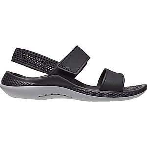 Crocs womens WomenÃ‚â€™s Literide 360 | for Women Sandal, Black/Light Grey, 5 US