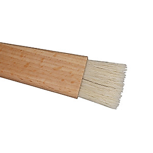 EIKS 2 Sets Natural Bristles with Wooden Handle Pastry Brushes for Basting Spreading Butter Oil Barbecue Baking Kitchen Cooking