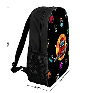 Game Backpack with Side Pockets Multifunction Laptop Bag Unique Book Bag Durable Travel Bag for Boy Girl Teen Adult