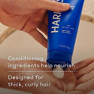 Harry's Hair Taming Cream, Lightweight Hair Styling Cream with Natural Finish, 5.1 Fl Oz, 3 Pack