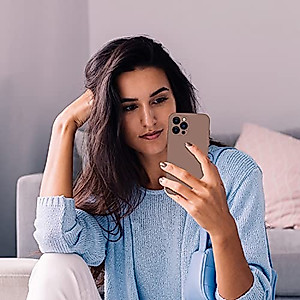 Cordking Designed for iPhone 13 Pro Case, Silicone Full Cover [Enhanced Camera Protection] Shockproof Protective Phone Case with [Soft Anti-Scratch Microfiber Lining], 6.1 inch, Light Brown