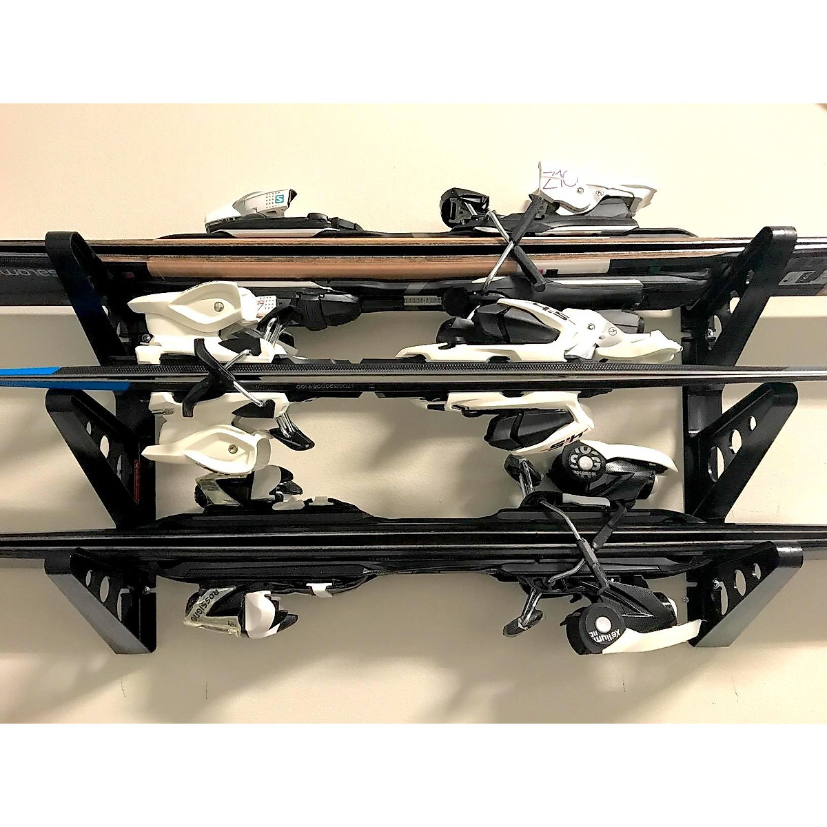 StoreYourBoard Ski Storage Rack, Horizontal Wall Rack