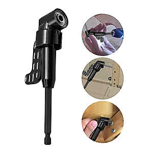 Anxingo Drive Socket Adapter 105° Right Angle Drills Adapter with 1/4" Hex Shank Handle Extension Power Drill Tool Accessories for Screwdriver Bits