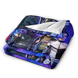 NoogYent Retro Flannel Fleece Blanket Super Soft, Comfortable and Warm, Lightweight Blanket Household Micro-Fleece Blanket, 10842, 60Inx50In