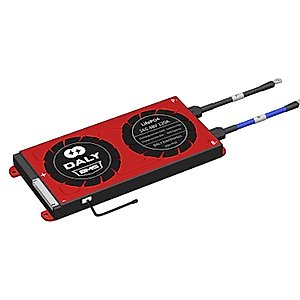 DALY Programmable Smart Lifepo4 BMS 16S 48V 120A LiFePO4 Battery Protection Board with Balance Leads Wires UART Communication for Power Converter Inverter