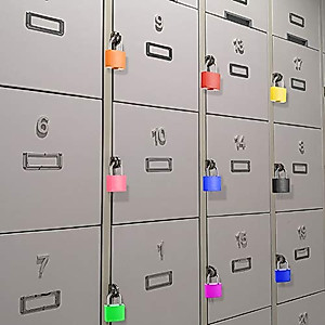 20 Pieces Mini Padlock Suitcase Locks 1.25''with Keys Multicolor Keyed Padlock Metal Small Luggage Lock Keyed Padlocks for Gym Locker, Backpack, Box Laptop Bag (Colorful)