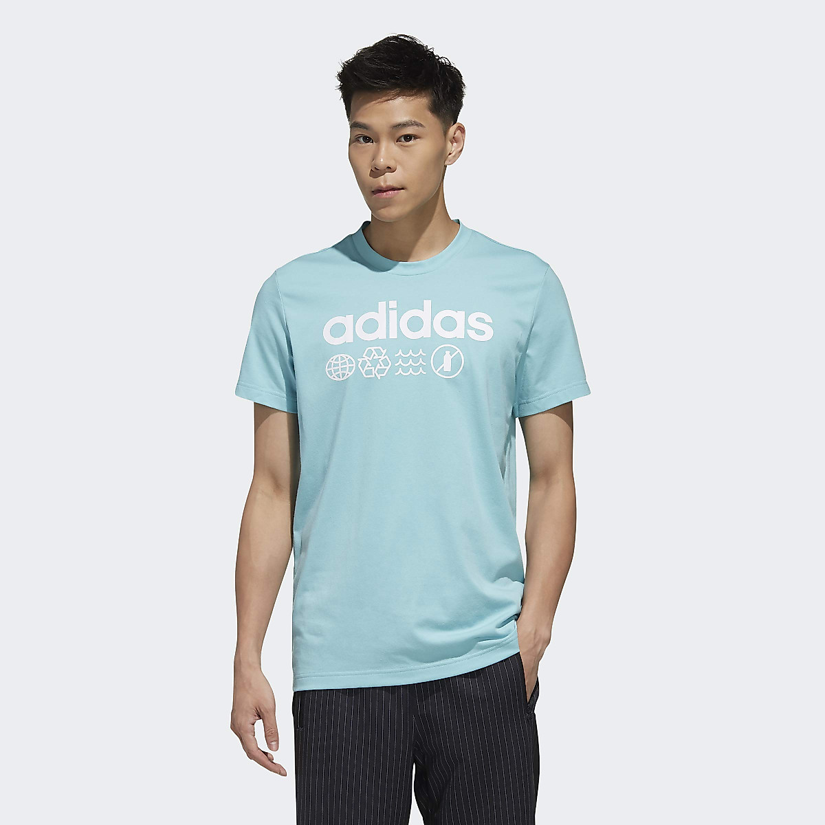 adidas Men's Primeblue Tee Blue Spirit/White X-Large