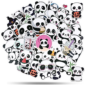 100 Pcs Panda Stickers for Kids Laptop Water Bottles Phone Computers Luggage Cute Panda Stickers Panda Gifts Panda Party Decorations Panda School Supplies Cartoon Stickers Pack