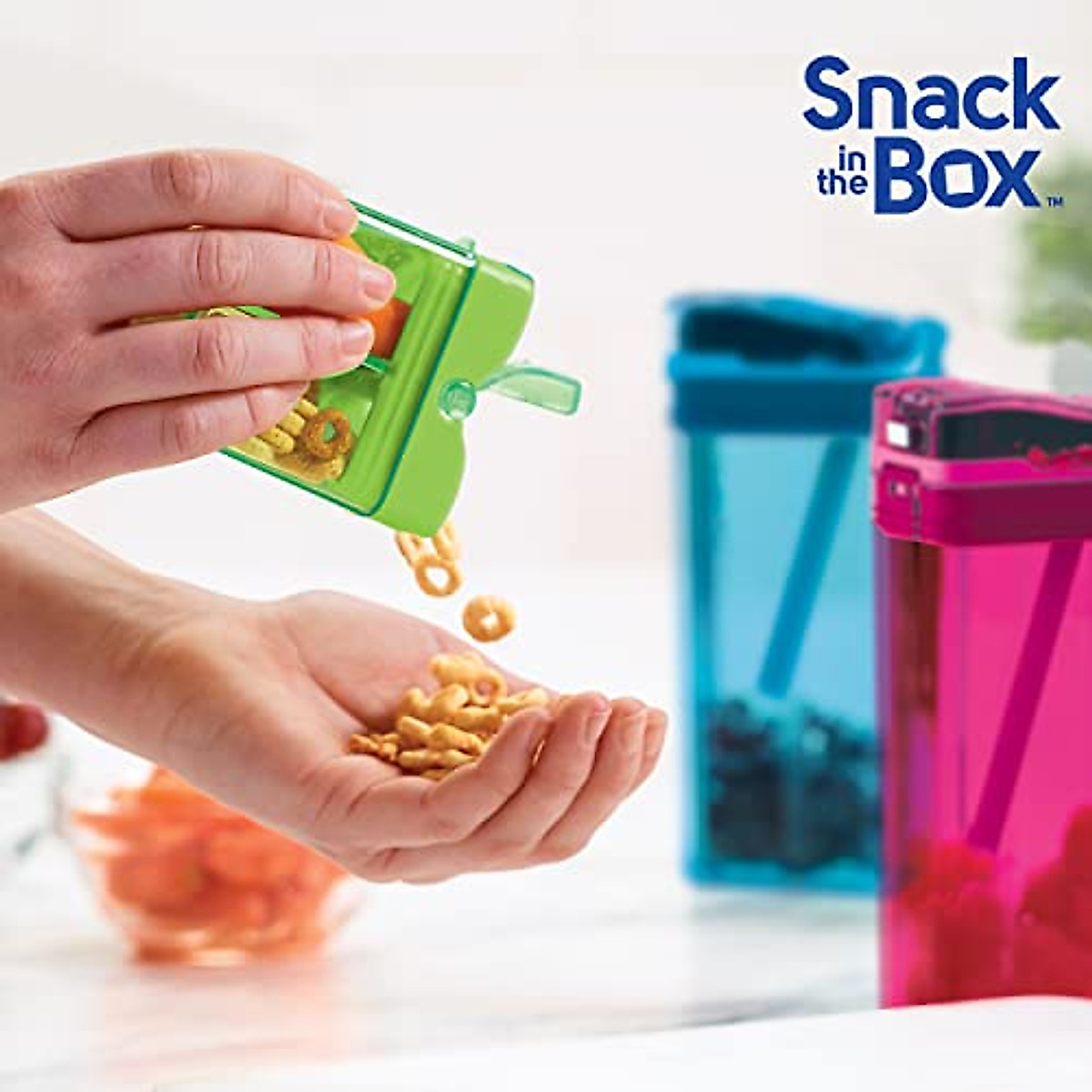 Precidio Design Snack in the Box NEW Little Finger-Friendly Eco-Friendly Reusable Snack Container (Green) 1001GR