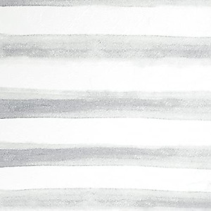 Lush Decor Watercolor Stripe Soft & Plush Changing Pad Cover, 32" x 16" x 5", Gray