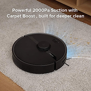 Roborock Renewed S6 Pure Robot Vacuum and Mop, Multi-Floor Mapping, Lidar Navigation, No-go Zones, Selective Room Cleaning, Super Strong Suction, Wi-Fi Connected, Alexa Voice Control (Renewed)