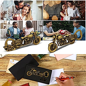 Standing Motorcycle Beer Gifts for Men, Classic Motorcycle Bottle Opener, Unique Bonze Motorcycle Gifts for Motorcycle Riders, Beer Lovers, Christmas Father's Day Gifts for Him Boyfriend Dad Husband
