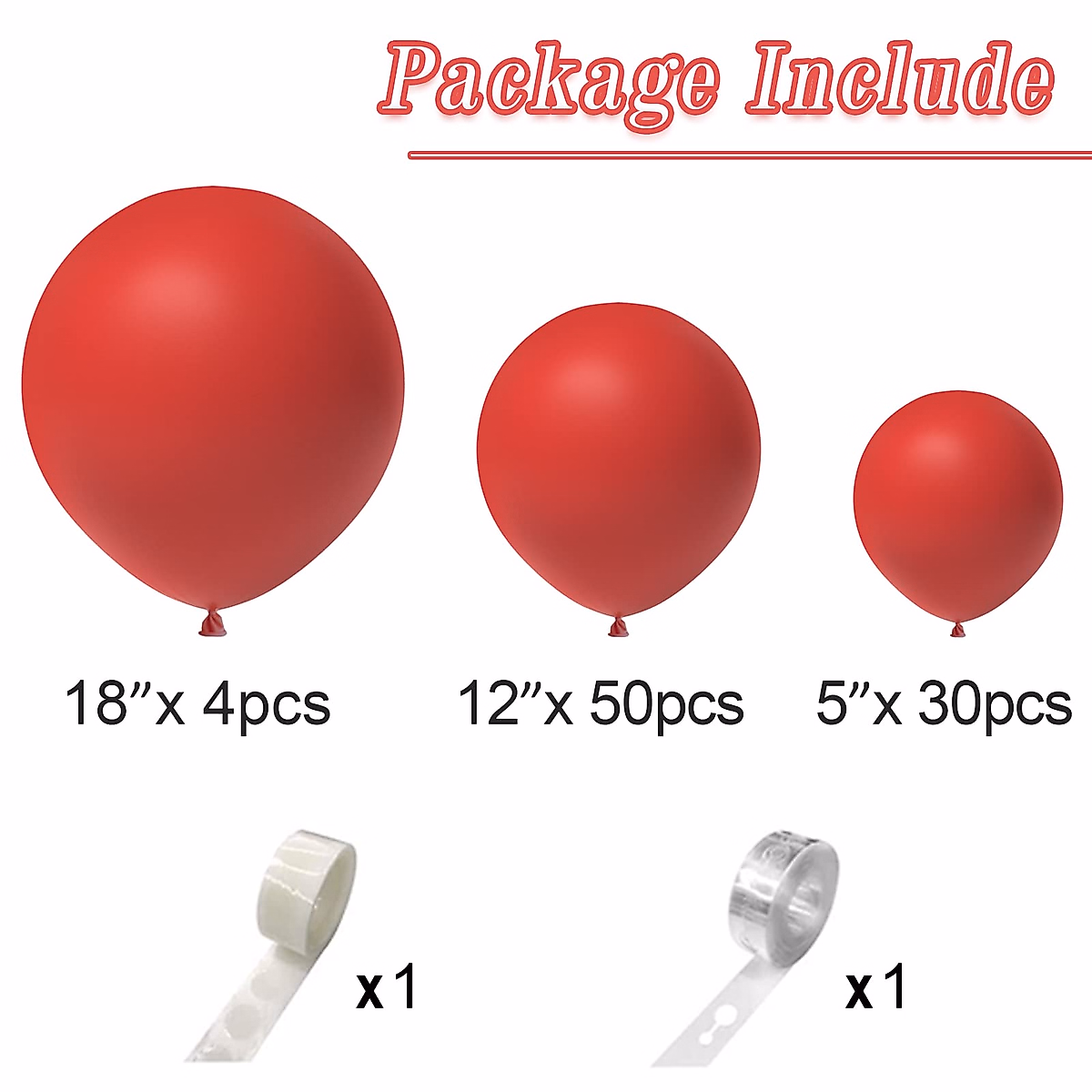 Red Balloons 84 pcs Red Balloons Garland Arch Kit 5 inch +12 inch +18 inch Matte Red Latex Balloons Happy Birthday Balloons Baby Shower Decorations Wedding Balloons