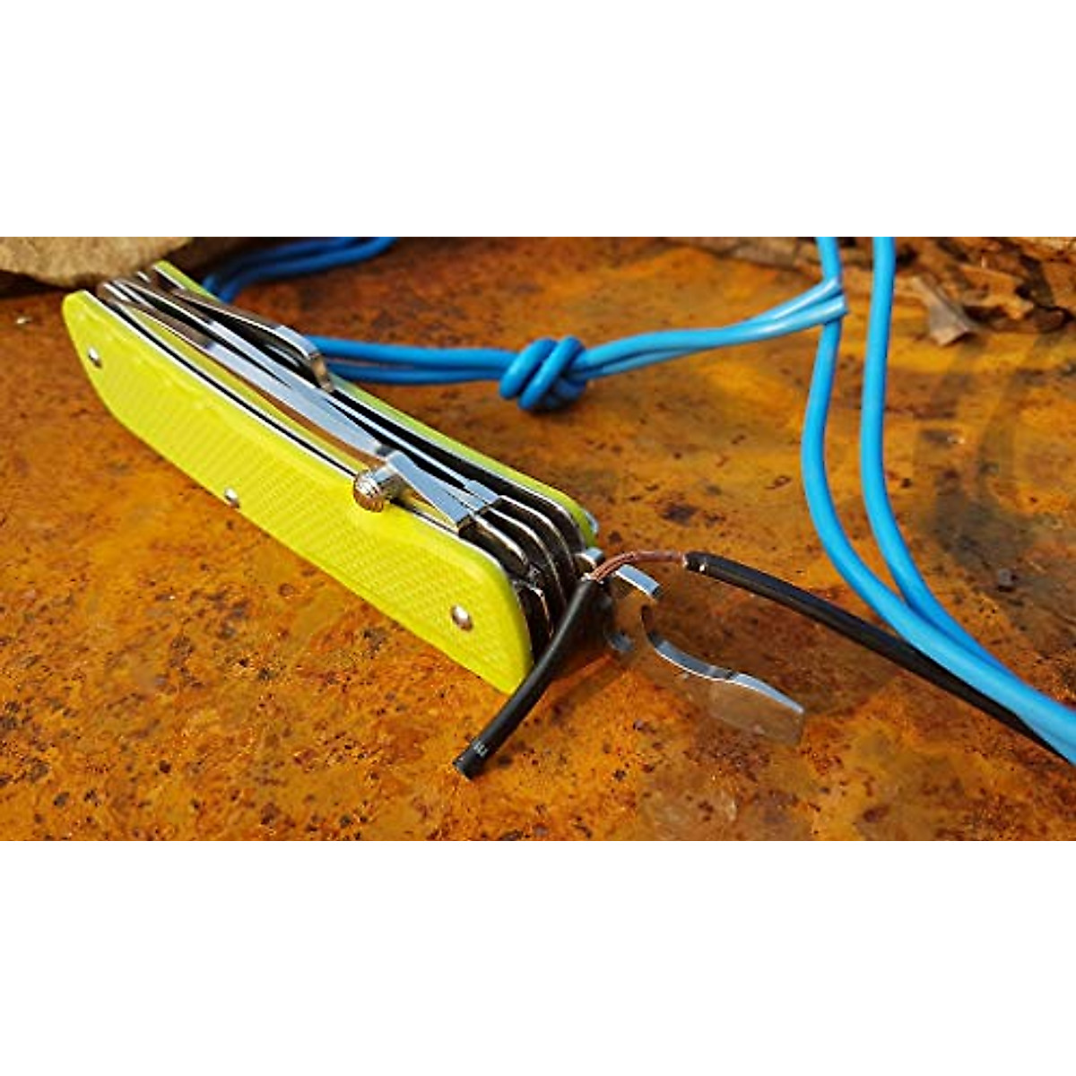 RUIKE Multifunctional Knive, Yellow-Green, G10 (LD43)