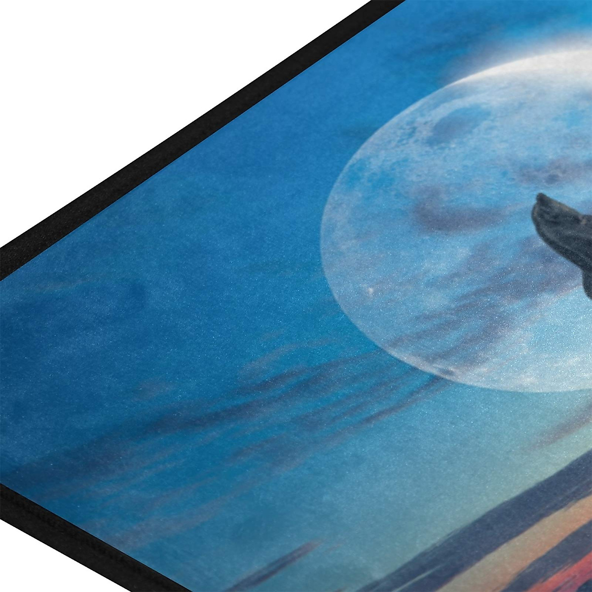 Dolphin Sunset Moon Kitchen Rugs Floor Mat Anti Fatigue Kitchen Mats Non Skid Washable Bath Rug Runner Doormats Carpet Sink Mat Home Decor 39 X 20 inch