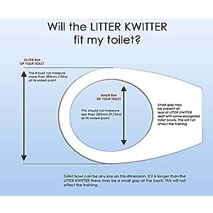 Cat Toilet Training System By Litter Kwitter - Teach Your Cat to Use the Toilet - With Instructional DVD