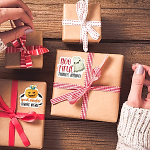 Wailozco 200 PCS Beautiful Things Inside Stickers,Funny Small Business Envelopes Stickers for Business Packages/Handmade Goods/Bags,Halloween Theme Small Shop Business Stickers for Envelopes Seals