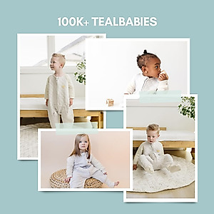 Tealbee Dreamsie: Toddler Sleep Sack with Long Sleeves and Footies 12m-2T - 1.2 TOG All Season Baby Wearable Blanket for Walkers - Rayon made from Bamboo, Organic Cotton Sleep Bag feet - Sunshine