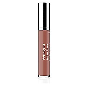 Neutrogena Hydro Boost Moisturizing Lip Gloss, Hydrating Non-Stick and Non-Drying Luminous Tinted Lip Shine with Hyaluronic Acid to Soften and Condition Lips, 27 Almond Nude Color, 0.10 oz