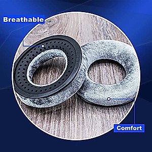 Ear Pads Replacement for MMX 300, DT 770 Pro, DT 880 Pro, DT 990 Pro, DT 1770 Pro, DT 1990 Pro, DT 177X, T 90, Softer Memory Foam, Extra Durability by JESSVIT (Grey)