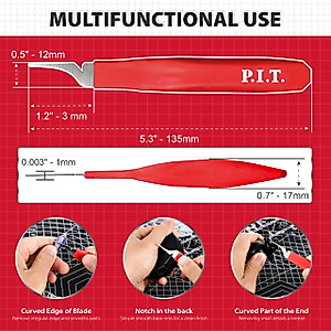 P.I.T. Metal File Set, 2Pcs Needle Files Set & Mouldline Remover, Miniature and Model Files Hand Tools, Diamond File for Model, Plastic, Metal, Wood, Jewelry Tools, DIY, Hobby